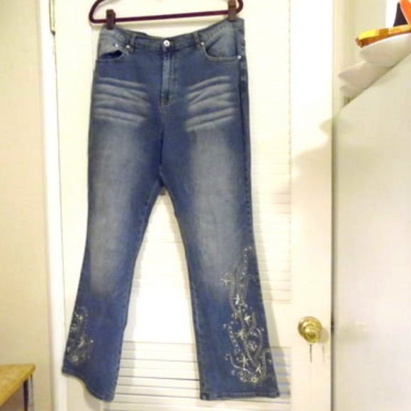 DG2 by Diane Gilman | Jeans | Dg2 By Diane Gilman Embellished Denim ...